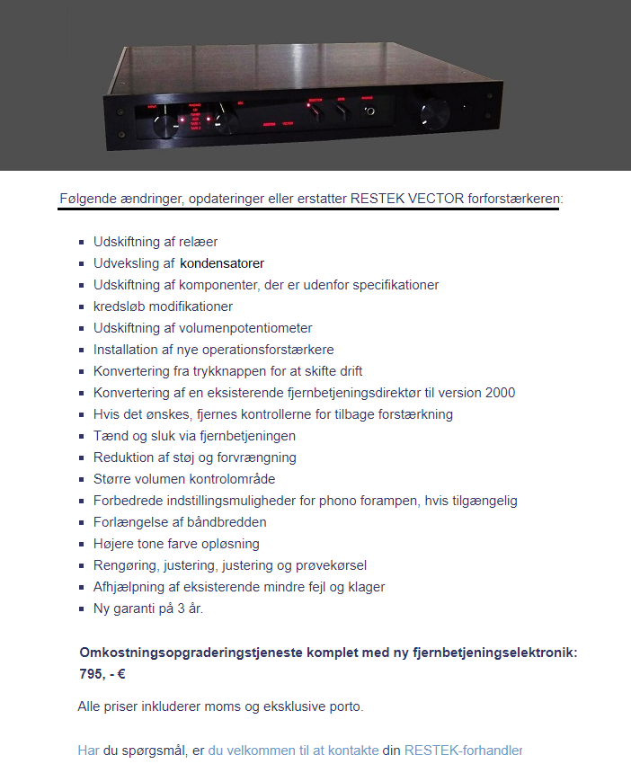 RESTEK & TRIGON – VintageAudio.dk